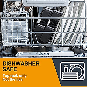 Glotoch 50Pack 34oz Meal Prep Container Microwave Safe,Disposable 3 Compartment Plastic Food Prep Containers with Lids for Food,Leftover BPA Free, Dishwasher Safe