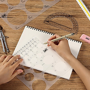 Mr. Pen- Circle Template, 2 pcs, Large and Small Size, Circle Stencil, Circle Ruler, Circle Templates for Drafting, Circle Template for Drawing, Circle Tracers for Drawing, Circle Tracer