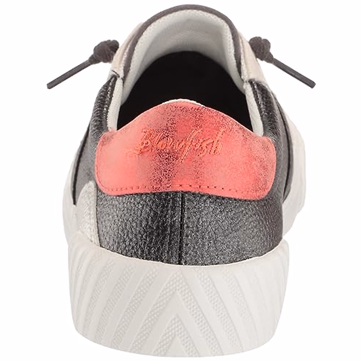 Blowfish Malibu Women's Wave-B Sneaker, Gunmetal Tumble/DkGreyMicFib/RedRefle, 10M