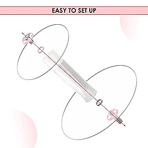 Display4top 4 Tier Cupcake Stand, Clear Acrylic Round Glass Cupcake Holder, Dessert Pastry Tower Stand for Wedding Birthday Bar Party