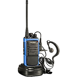 Arcshell Rechargeable Long Range Two-Way Radios with Earpiece 2 Pack Walkie Talkies Li-ion Battery and Charger Included