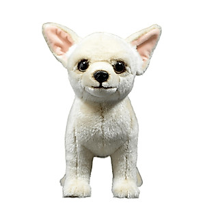 FRANKIEZHOU Simulation Chihuahua-10,Dog Stuffed Animals,Realistic Dog Toy,Puppy Dog Stuffed Animals for Kids, Chihuahua Plush,Girls Gifts, Kids' Plush Toy Pillows,Hugging Pillow