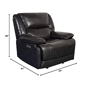 Porter Designs Ennis 3X PWR Recliner, Black