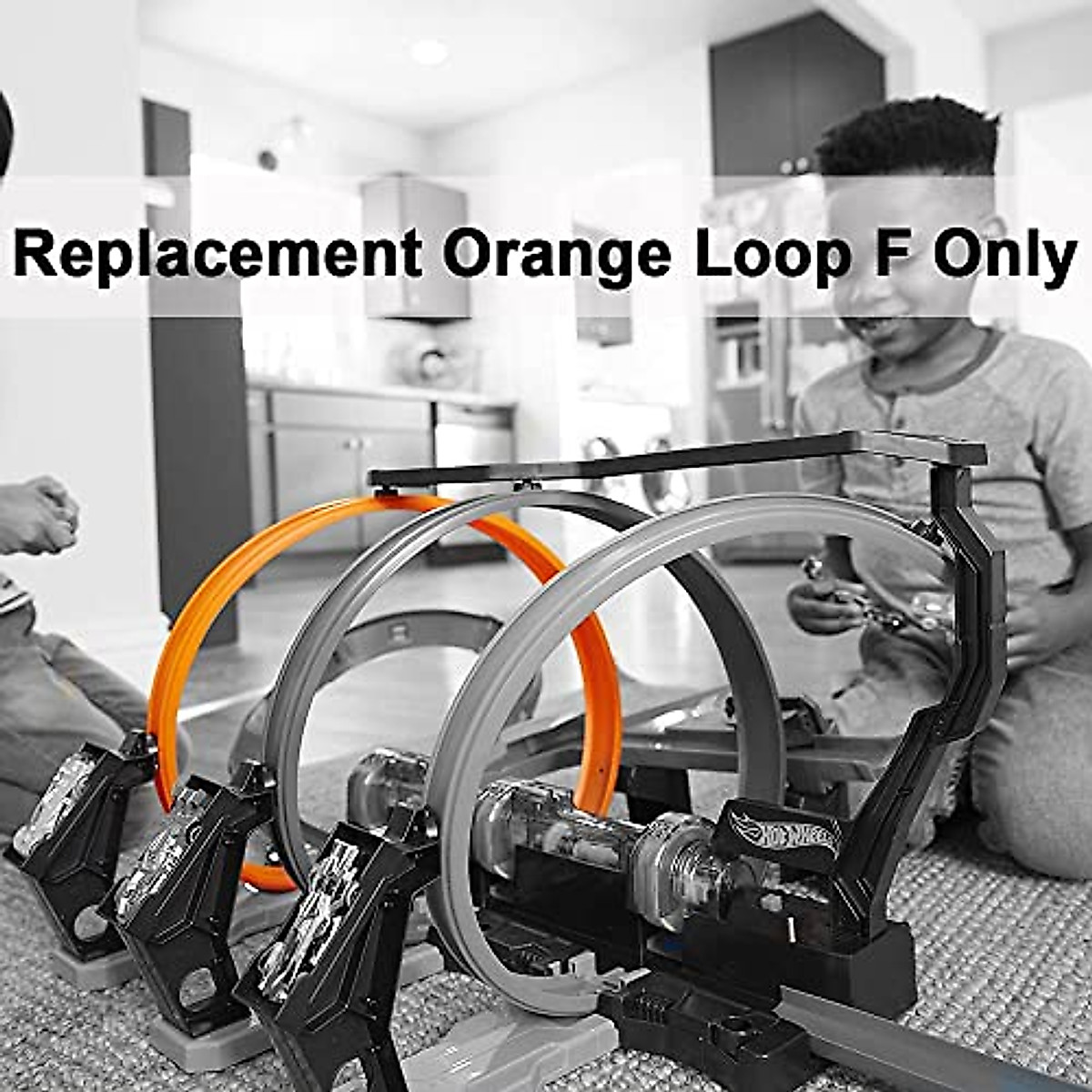 Replacement Parts for Hot Wheels Corkscrew Crash Track Set - FTB65 ~ Die-cast Car Racking Set ~ Replacement Orange Loop F