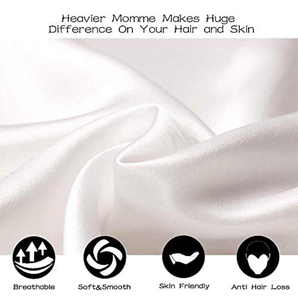 Adubor Mulberry Silk Pillowcase for Hair and Skin with Hidden Zipper, Both Side 23 Momme Silk,900 Thread Count (20x26inch, Standard Size, Ivory White, 1pc)