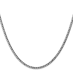 IceCarats 14K White Gold Cornicello Italian Horn Necklace Lucky Protection Amulet Pendant Chilli Pepper Charm 44mm Only