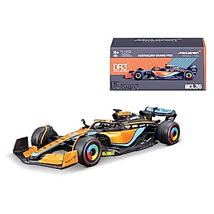 Bburago 1:43 Race McLaren Racing MCL36 (2022) w/ #4 Norris Driver