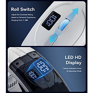 Laogio Neck Air Conditioner【2024 Innovative Design】 Portable Neck Fan with 100 Speeds Wearable Air Conditioner for Travel/Home/Outdoor.