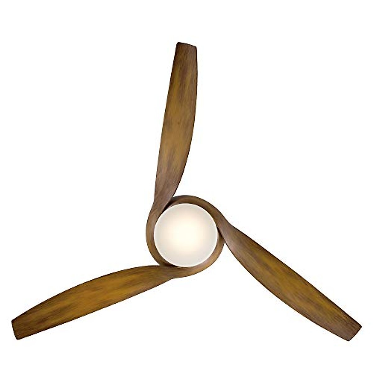 Nirvana Smart Indoor and Outdoor 3-Blade Ceiling Fan 56in Distressed Koa with 3000K LED Light Kit and Remote Control works with Alexa, Google Assistant, Samsung Things, and iOS or Android App