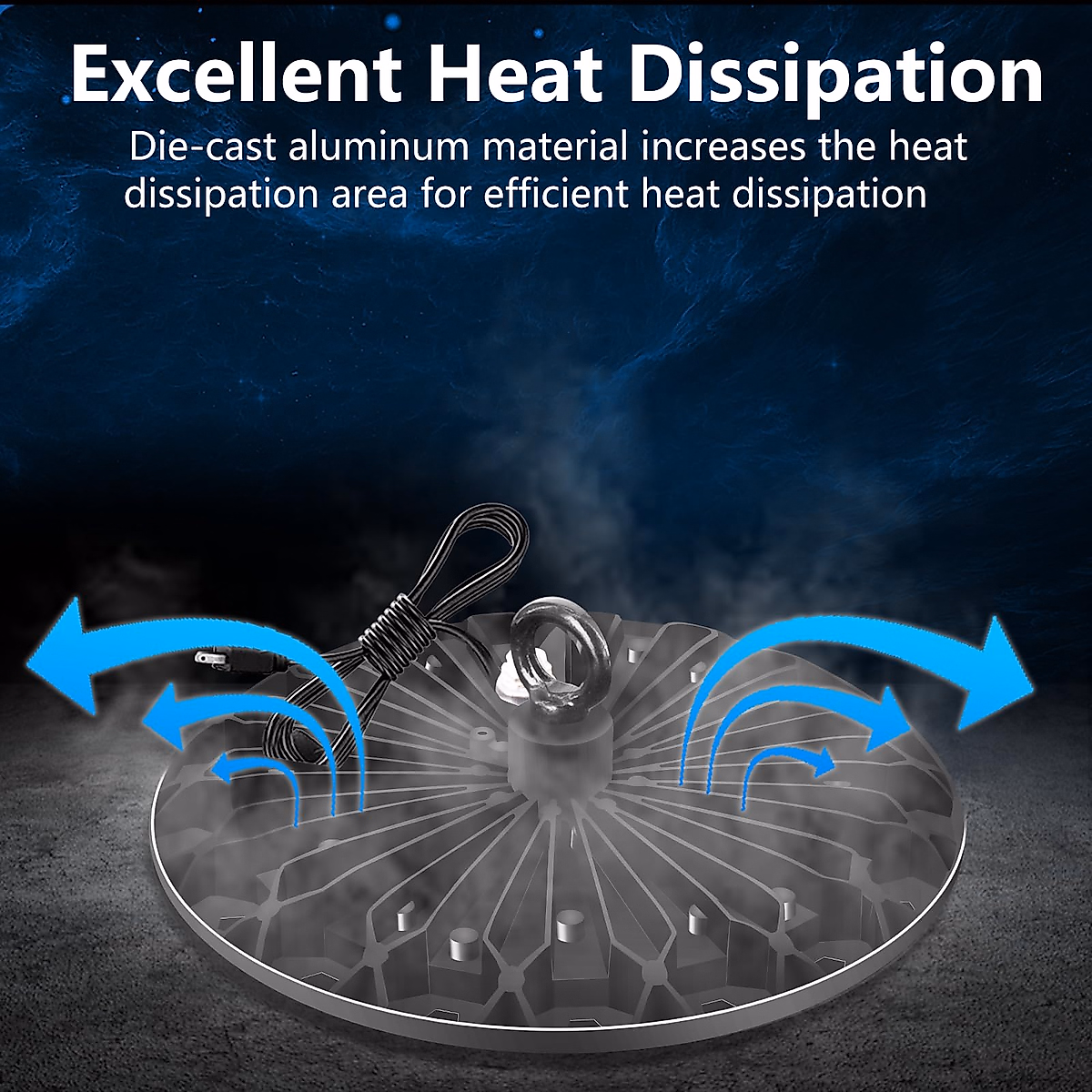 Paideste 20 Pack LED High Bay Light 100W, 10000LM Bright UFO LED High Bay Light, LED Shop Light with 4ft 110V Plug Cable, 6500K Bay Lighting IP65 Waterproof for Barn/Garage