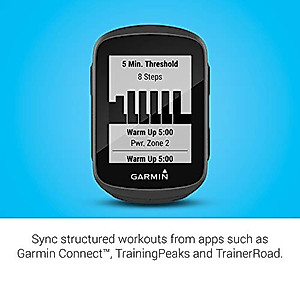 Garmin Edge® 130 Plus, GPS Cycling/Bike Computer, Download Structure Workouts, ClimbPro Pacing Guidance and More (010-02385-00), Black