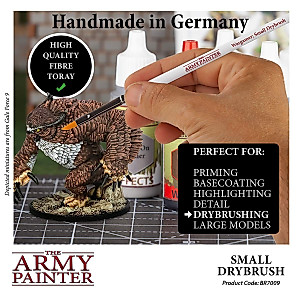 The Army Painter Wargamer: Small Drybrush - Hobby Miniature Model Paint Brush with Synthetic Toray Hair - Model Brushes & Miniature Paint Brushes for Miniature Painting The Army Painter Paint Set