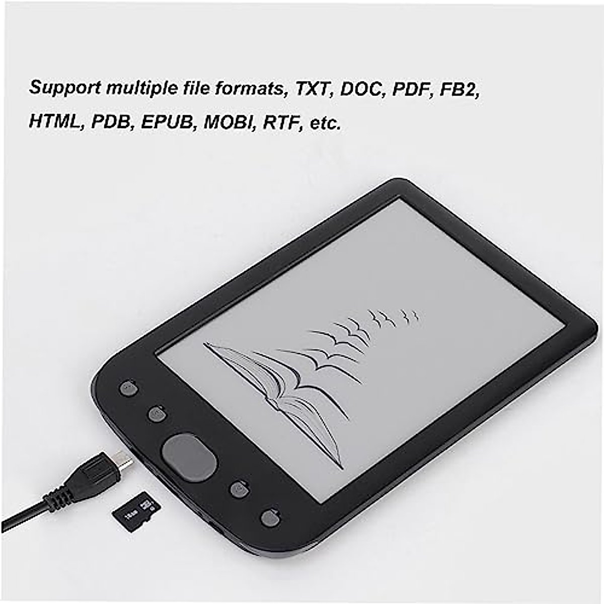 Kindle E-Reader with Display - Portable Ebook Reader with Anti-Glare Screen Protector & 8GB Storage Digital Reading Device for True Book Lovers
