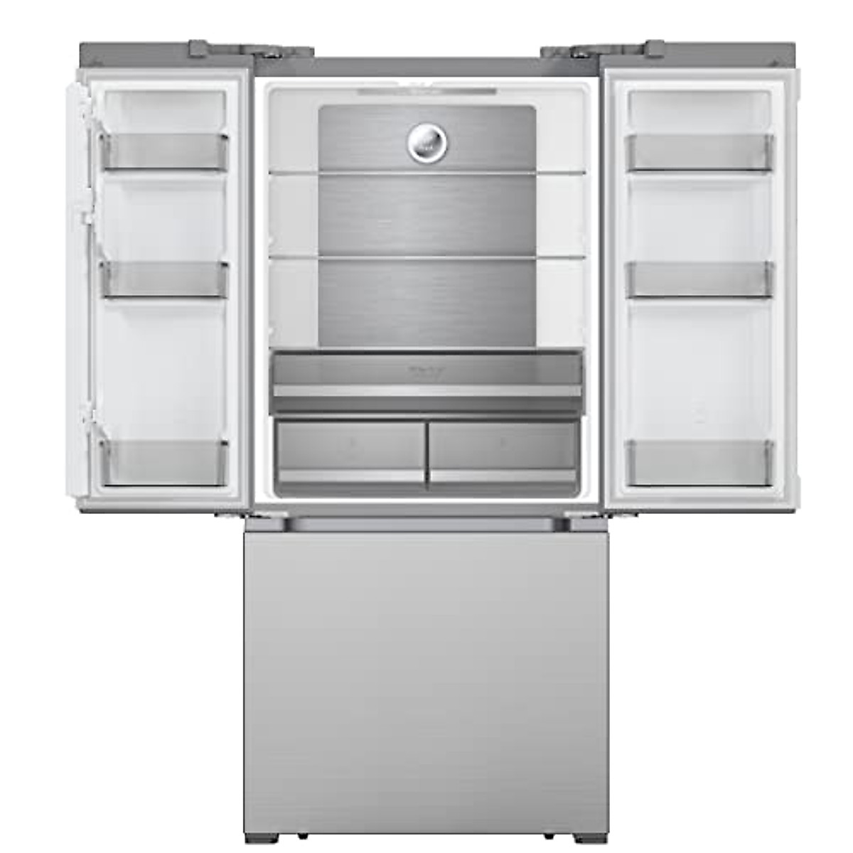 Hamilton Beach HBF1662 French Door Full Size Counter Depth Refrigerator with Freezer Drawer, 16.6 cu ft, Stainless