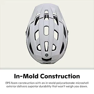 Schwinn Bunker ERT Bike Helmet for Youth Boys Girls, Can Fit Head Circumference 53-59cm, with 17 Air Vents, Pivoting Visor, & Adjustable Locking Strap, Medium, Grey