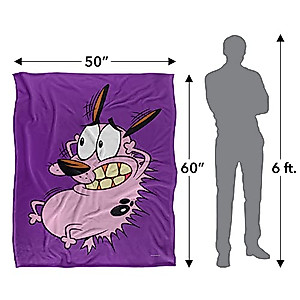Courage The Cowardly Dog Blanket, 50"x60", Season 3 Cover Silky Touch Super Soft Throw Blanket