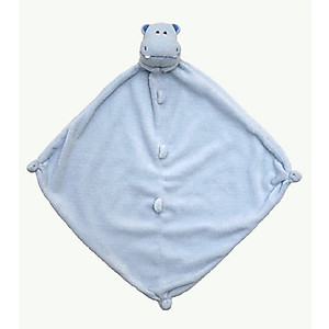 Angel Dear Mini Baby Blanket Blue Hippo