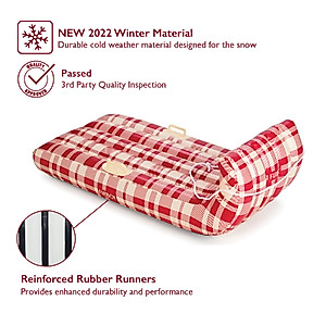 FUNBOY Winter Fun Inflatable Toboggan, Retro Single