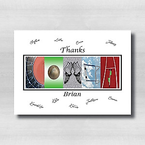 Thank you Track Coaches Gift, Track Team Gifts, Players can SIGN the white area of the 8x10 OR 11x14 photo print