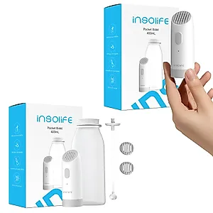 Insolife 2 Pack Portable Bidet for Travel, High Pressure Electric Rechargeable Handheld Personal Bidet on the Go for Hygiene Cleaning, Postpartum & Baby Care, ElderCare