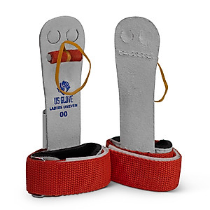 DGS US Glove Hot Shot Leather Cuff Hook & Loop Grips - Uneven Bar (00 (5 3/8"))