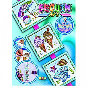 Sequin Art Seasons, Summer Scene, Sparkling Arts and Crafts Picture Kit, Creative Crafts