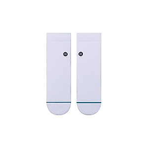 Stance Icon Quarter Socks (Medium, White)