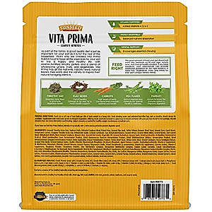 Sunseed Vita Prima Complete Nutrition Adult Rabbit Food, 4 LBS