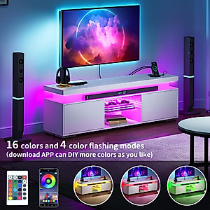 YITAHOME Morden TV Stand for 65 Inch TV, Mid Century Modern Entertainment Center for 300lbs with Double Barn Doors, Rustic TV Media Console TV Cabinet for Living Room, Grey