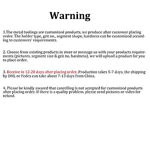 ACTINTOOL Redi Lock Diamond Grinding Metal Bond Tooling for Concrete Walkbehind Floor Grinder (Pack of 9)