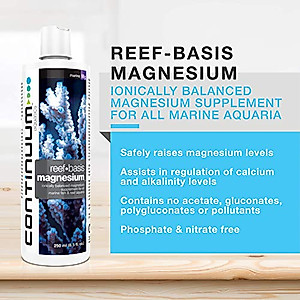 Continuum Aquatics Reef Basis Magnesium - Magnesium Supplement for All Marine & Reef Aquariums, 2 Liter