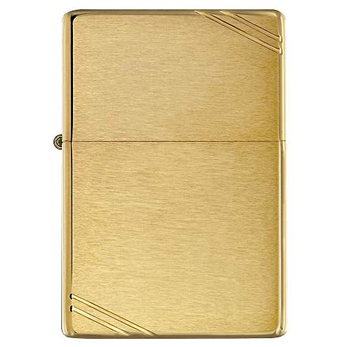 Zippo Vintage Brushed Brass with Slashes Pocket Lighter
