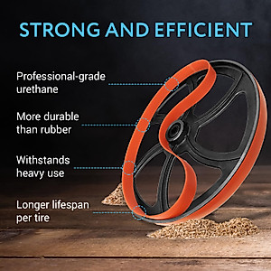 Impresa Urethane Band Saw Tires - 2 Pack - Fits 14 x 1 x 095-Inch Saws - Great for Metal and Wood Cutting - Compatible with Most Bandsaws - No Adhesive Needed