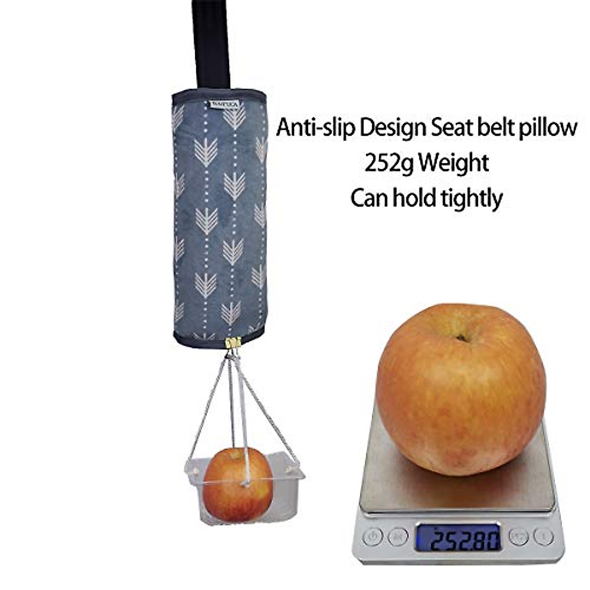 Seat Belt Covers for Kids, 2 in 1 Car Seat Strap Covers & Auto Seatbelt Pillow for Kids nap, Car Travel Pillow & Strap Pads Cushion for headrest, Neck/Shoulder Support, fit Child, Adult, Grey;