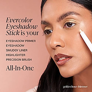 Mally Beauty Evercolor Eyeshadow Stick - Steel Matte - Waterproof and Crease-Proof Formula - Easy-to-Apply Buildable Color - Cream Shadow Stick