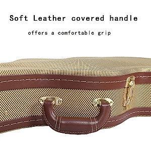 Crossrock Hard-Shell wood case for 11~12.5'' Openback Banjos with removable shoulder straps-Tweed(CRW700OBJTW)