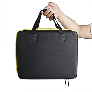 adada Hard Travel Case for DEWALT DCC020IB 20V Max Inflator (Outer Black + Inner Yellow)