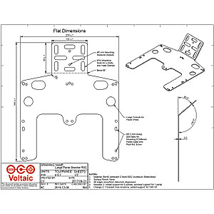 Voltaic Systems - Solar Panel Mounting Bracket (Large) | Compatible with 9W, 10W and 17W Voltaic Solar Panels
