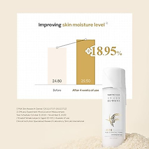 THANKYOU FARMER Rice Pure Essential Facial Toner for Woman 7.03 oz - Hydrating Rice Toner for Face with Niacinamide & Centella, Milk Toner for Glass Skin - Vegan Korean Skin Care for Dry Skin