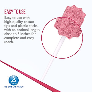 Dynarex 1217 Dentifrice-Flavored Swabstick, Individually Wrapped, Pack of 250