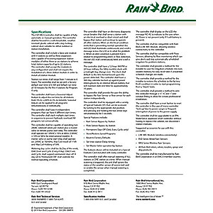 Rain-Bird Controller Indoor Outdoor Lawn Irrigation Sprinkler Timer ESPME3 (Controller Only)