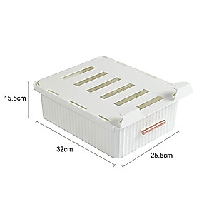 Zitrenot Under Desk Drawer Socks Organizer 6 Compartments Clothes Storage Bin for Bedroom Dorms Damage Free