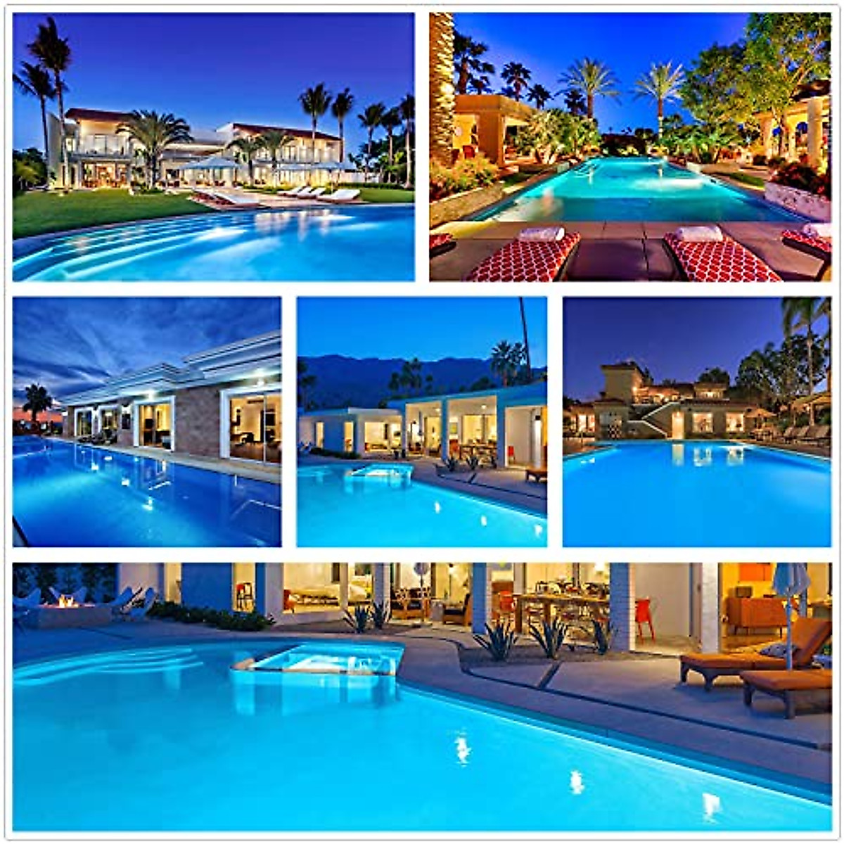 Pool Lights with Remote Control, 120V 40W RGBW Color Changing Underwater LED Pool Light for Inground Pool, E26 Replacement Bulb Fit Pentair Hayward Pool Light Fixtures