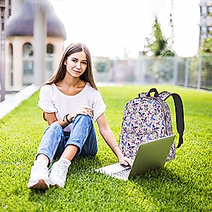 Nmbvcxz Butterfly Backpack for Women 17 inch Travel Casual Laptop Backpack Lightweight Waterproof Durable Hiking Daypack