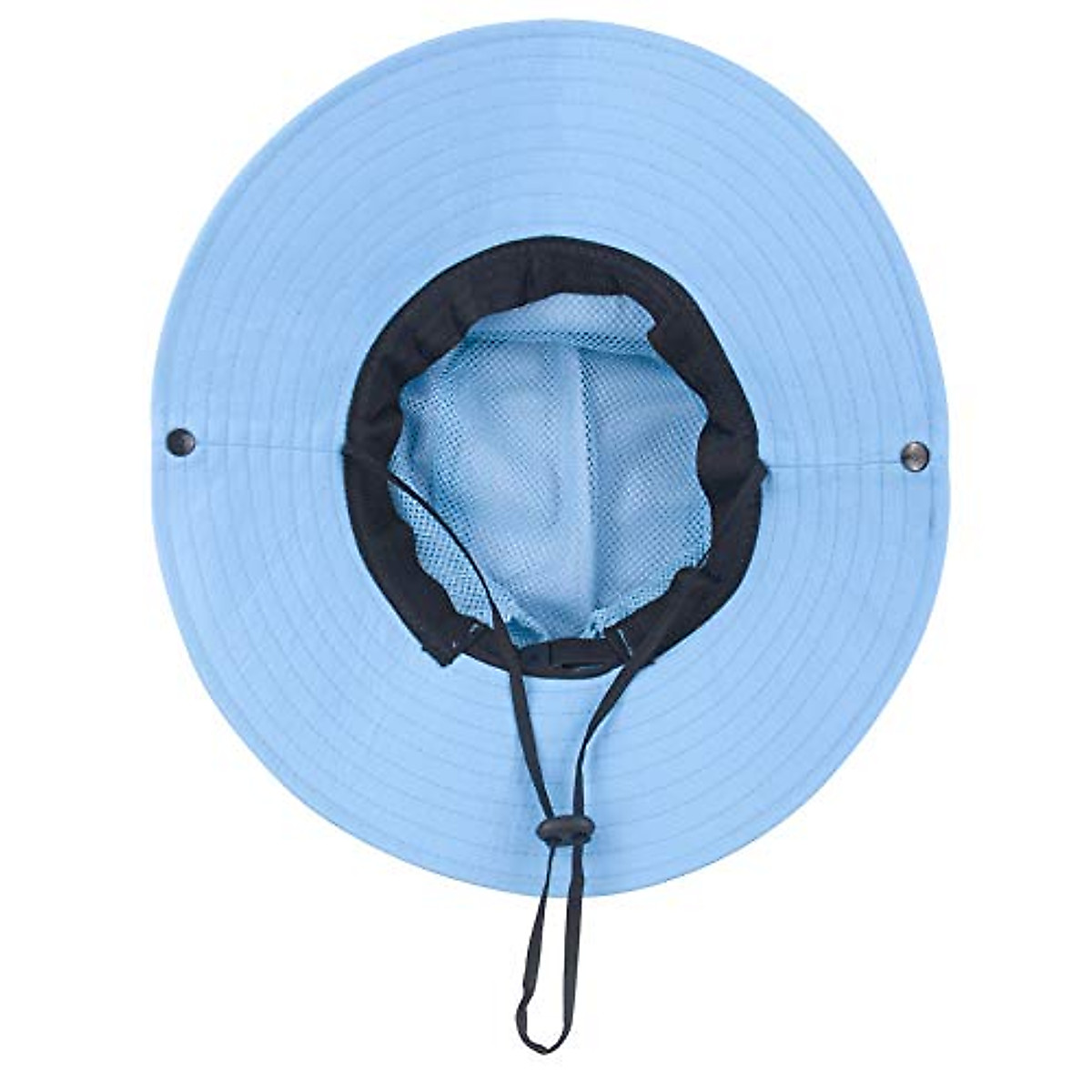 Toddler Child Kids Girls Summer Sun Hat UV Protection Wide Brim Beach Hat Floppy Bucket Hats for Fishing Gardening Pure Sky Blue