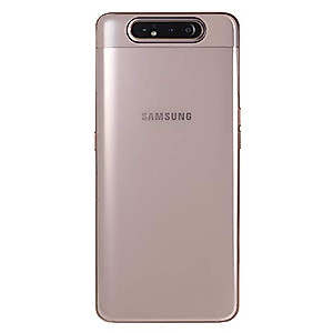 Samsung Galaxy A80 SM-A805F/DS 128GB Dual-SIM (GSM Only, No CDMA) Factory Unlocked 4G/LTE Smartphone - International Version (Angel Gold)