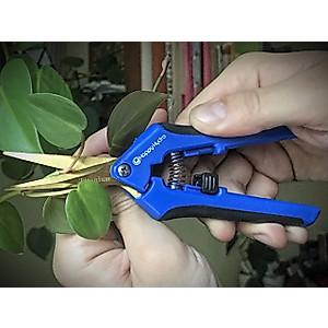 Happy Hydro - Trimming Scissors - Curved Tip - Titanium Coated Blades with Spring-Loaded Comfort Grip Handles - 1 Pack