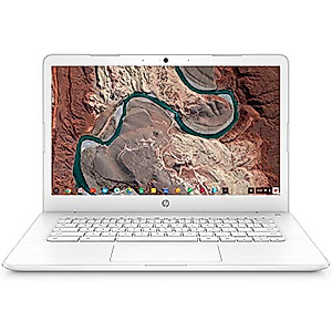 HP Chromebook 14, 14" Full HD Display, Intel Celeron N3350, Intel HD Graphics 500, 32GB eMMC, 4GB SDRAM, B&O Play Audio, Snow White, 14-ca051wm