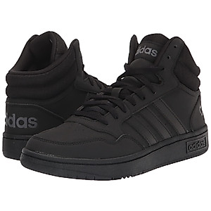 adidas Men's Hoops 3.0 Mid Black/Black/Grey 9.5