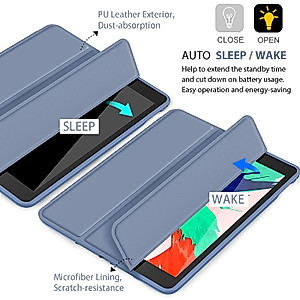 Gahwa iPad 9.7 Case 2018 iPad 6th Generation/ 2017 iPad 5th Generation/iPad Air 2/iPad Air Case - Ultra Slim Lightweight Stand Case with Auto Wake/Sleep Slim Smart Cover for iPad 9.7 Inch(Lavender)